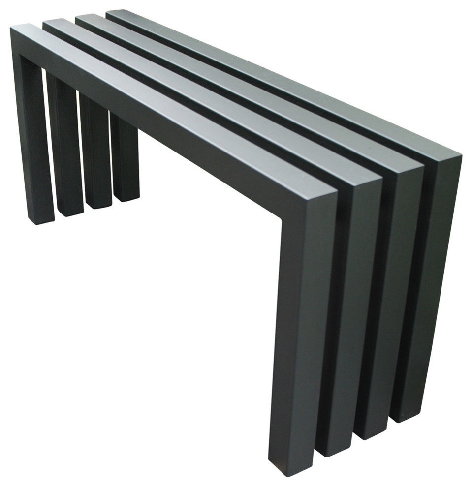 Linear Bench Gunmetal Grey, 58" Length - Upholstered Benches - by ...