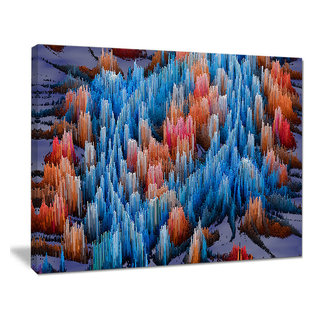 "Macro Render Structure, Blue and Red" Canvas Print, 20"x12 ...