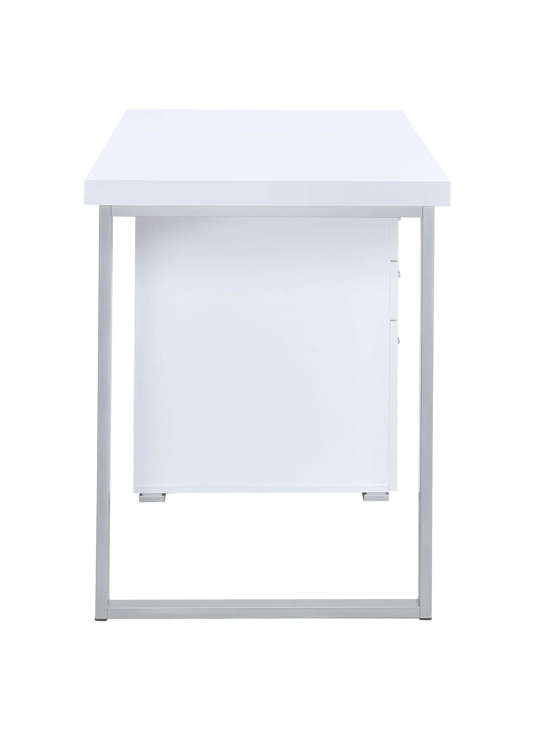 Brennan 3-drawer Office Desk White - Contemporary - Desks And Hutches ...