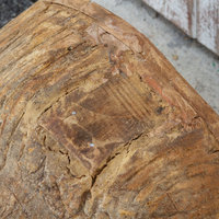 Antique Indian Teak Mortar End Table - Rustic - Side Tables And End ...