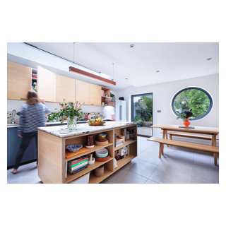 What's behind the round window? - Contemporary - Kitchen - Sussex - by ...
