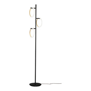 Brightech Saturn LED Floor Lamp With Three Circle LED Light Rings ...