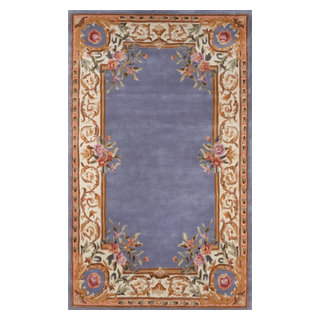 Momeni Harmony 2 HAI-7 Blue Area Rug, 5'x8' - Victorian - Area Rugs ...