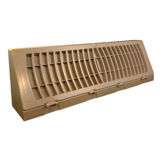 Plastic Baseboard Register, 15" - Transitional - Registers Grilles And ...