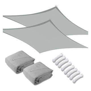 Yescom 2 Pack 13x10 Ft 97% UV Block Rectangle Sun Shade Sail HDPE ...