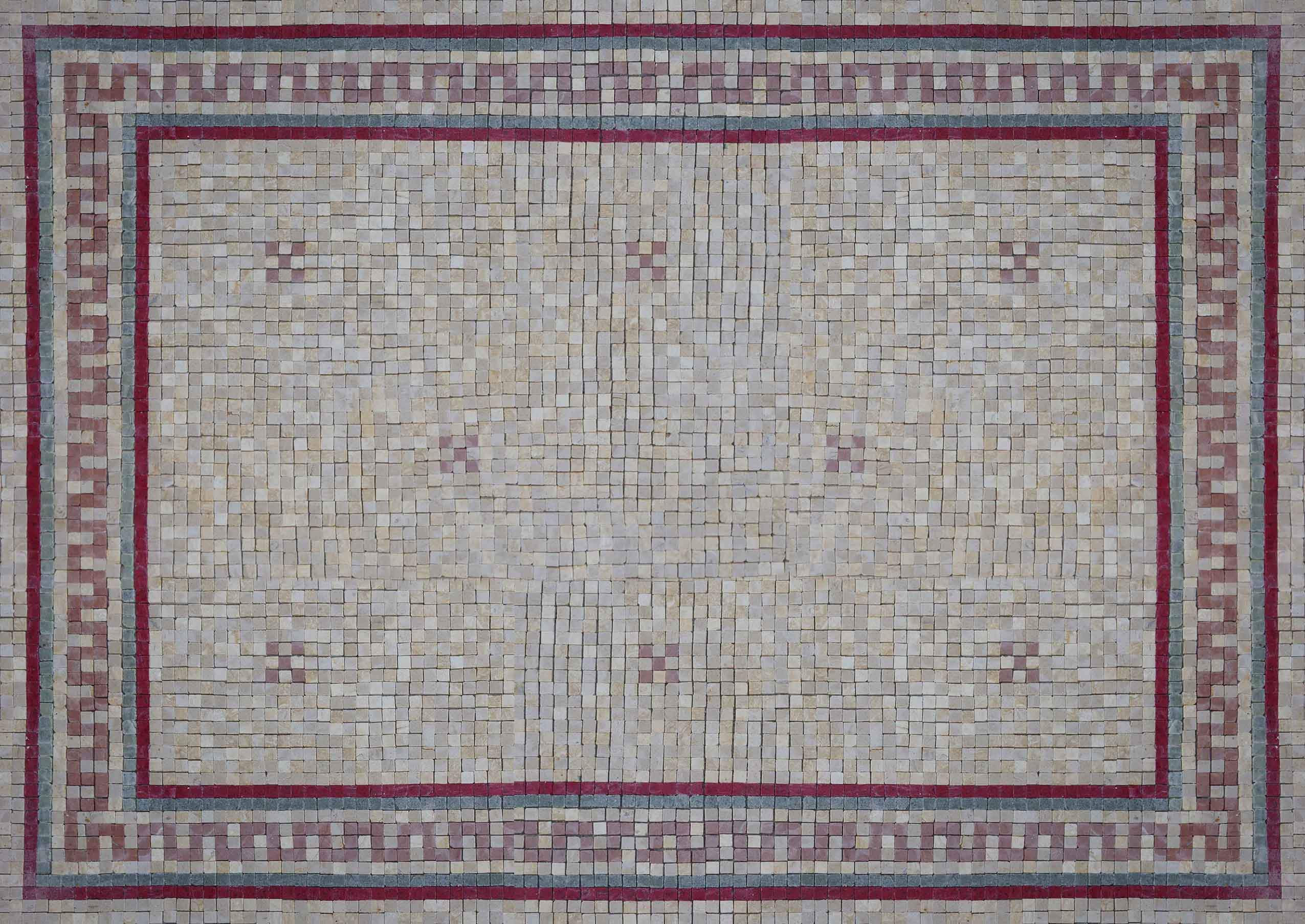Marble Mosaic Carpet - Rose, 46" x 31" - Contemporary - Tile Murals ...