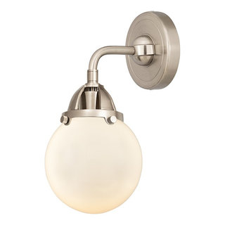 Innovations Beacon 1 Light 6" Sconce, LED, BSN/Frosted - Contemporary ...