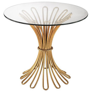 Table of Roses Glass, Topped Sculptural Table - Side Tables And End ...