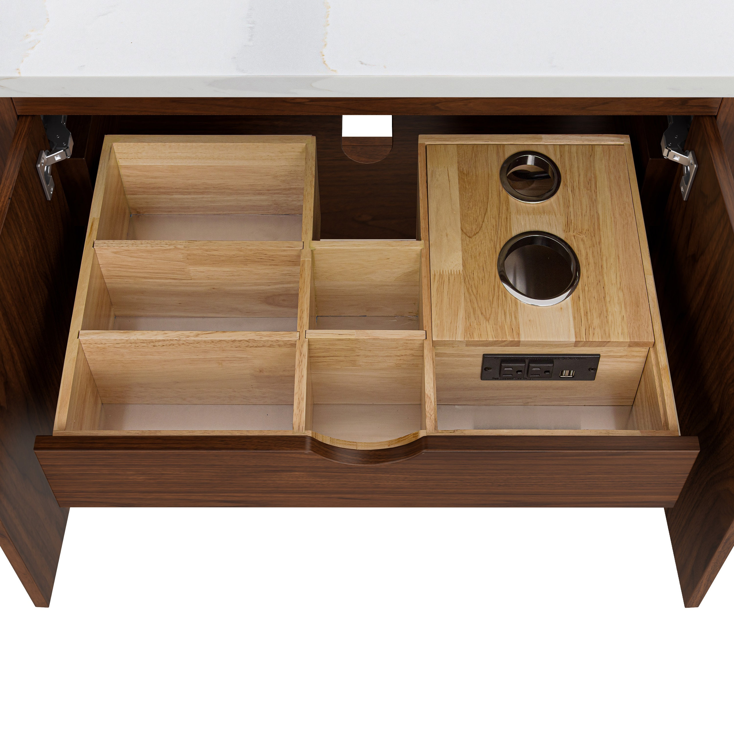 Zoe Vanity Combo, Walnut Collection, 31 - Transitional - Bathroom ...