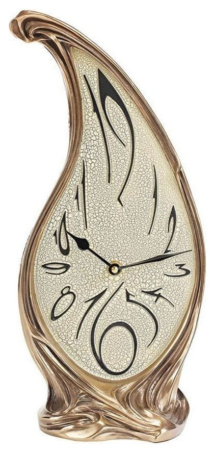 "Teardrop Melting Clock" Sculptural Timepiece - Eclectic - Desk And ...