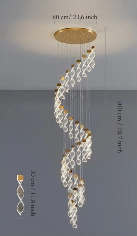 Luxury Modern Chandelier in Curled Shapes, 36 Heads - Contemporary ...