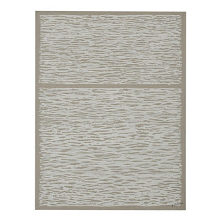 Chiari Wall Accent, White and Beige - Contemporary - Paintings - by ...