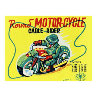 "Round Motor-cycle Cable Rider" Digital Paper Print by Unknown, 18"x14 ...