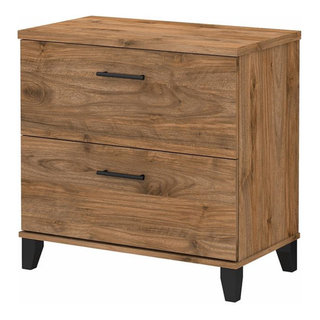 UrbanPro Modern 2 Drawer Lateral File Cabinet in Storm Gray Finish ...