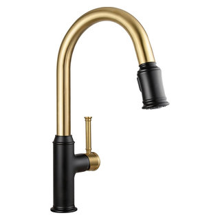 Elegant Kitchen Faucet, One Handle & 2 Mode Pull Down Sprayer ...