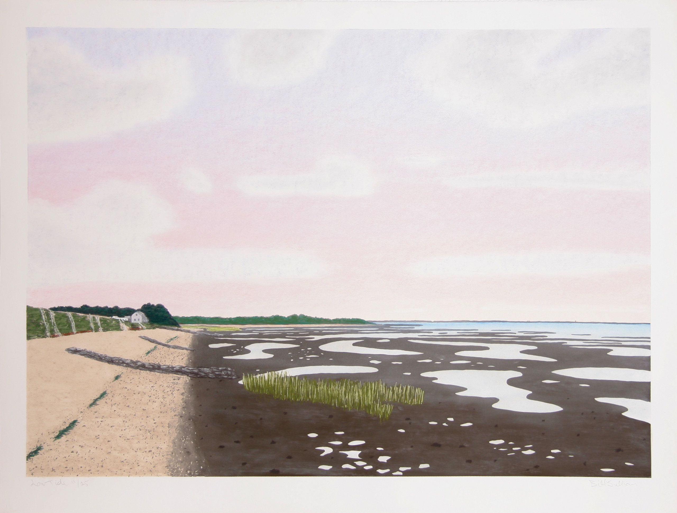 Bill Sullivan, Low Tide 11, Hand Colored Lithograph - Contemporary ...