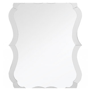Clear Novelty Accent Glass Mirror - Traditional - Wall Mirrors - by ...