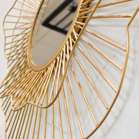 Alpha Flower Mirror, Gold - Contemporary - Wall Mirrors - by LH Imports ...