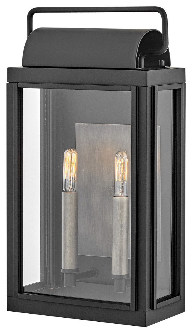 Hinkley 2844BK Medium Wall Mount Lantern, Black - Transitional - Outdoor Wall Lights And Sconces ...