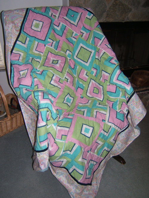 Quartered Stripes Quilt