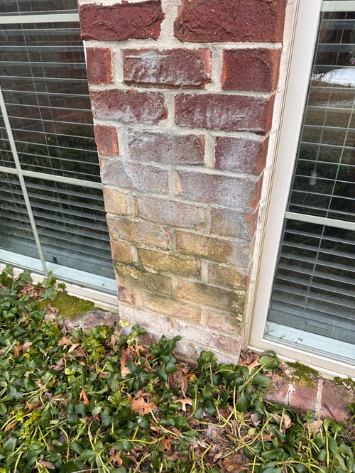 Brick Damage / Discoloration on 10 year old Home