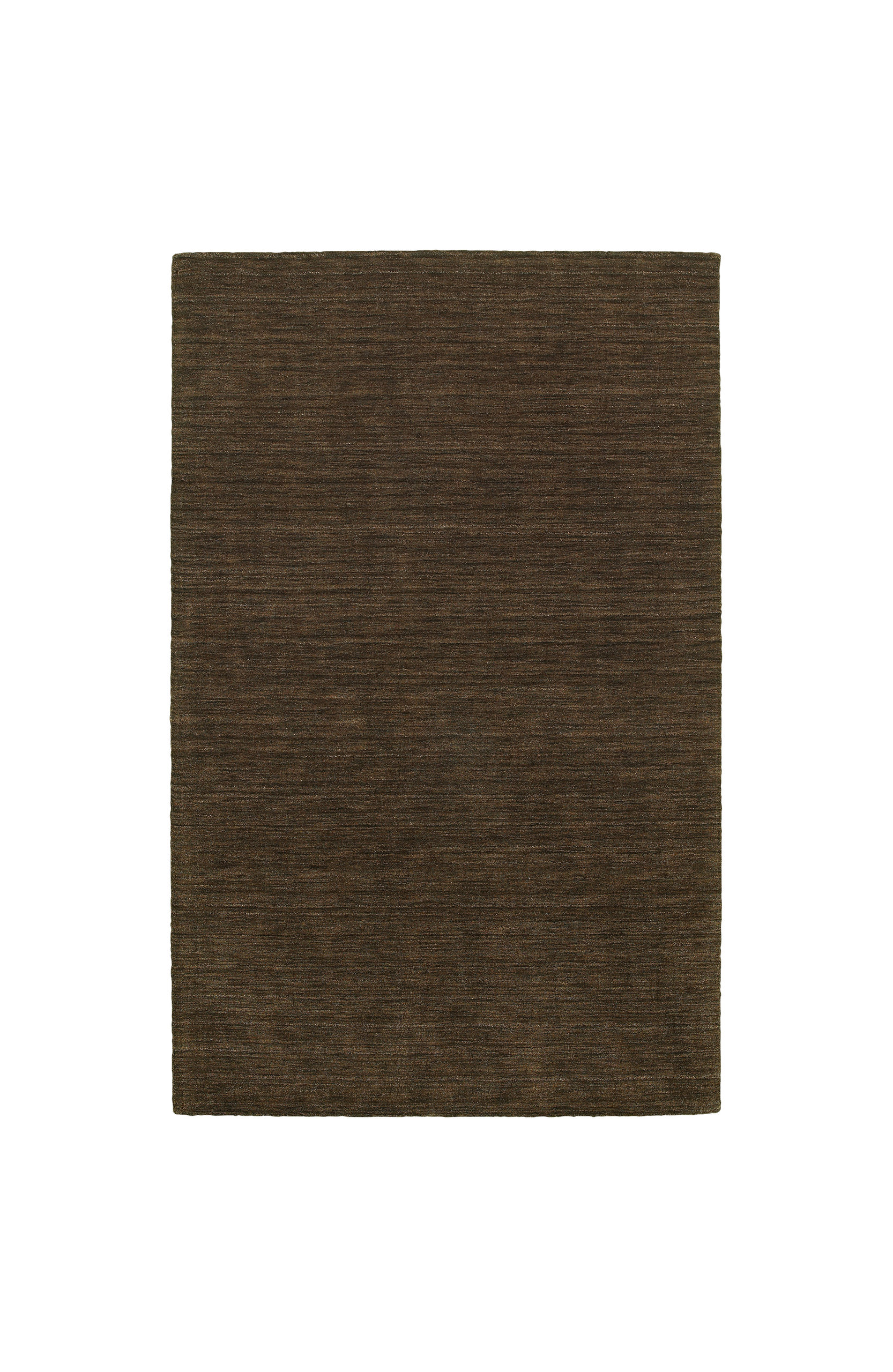 Arista Solid Brown Hand-Crafted Area Rug, 2'6"x8' - Contemporary - Hall ...
