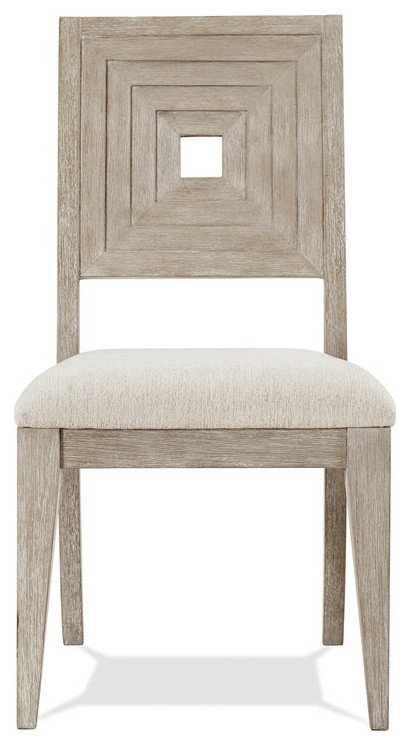 Riverside Furniture Cascade Upholstered Wood Back Side Chair in ...