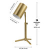 Pratt 18" Matte Brass Desk Lamp - Contemporary - Desk Lamps - by Globe ...