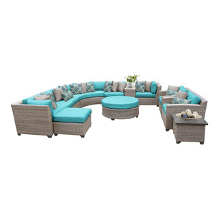 Florence 12 Piece Outdoor Wicker Patio Furniture Set 12a - Tropical ...
