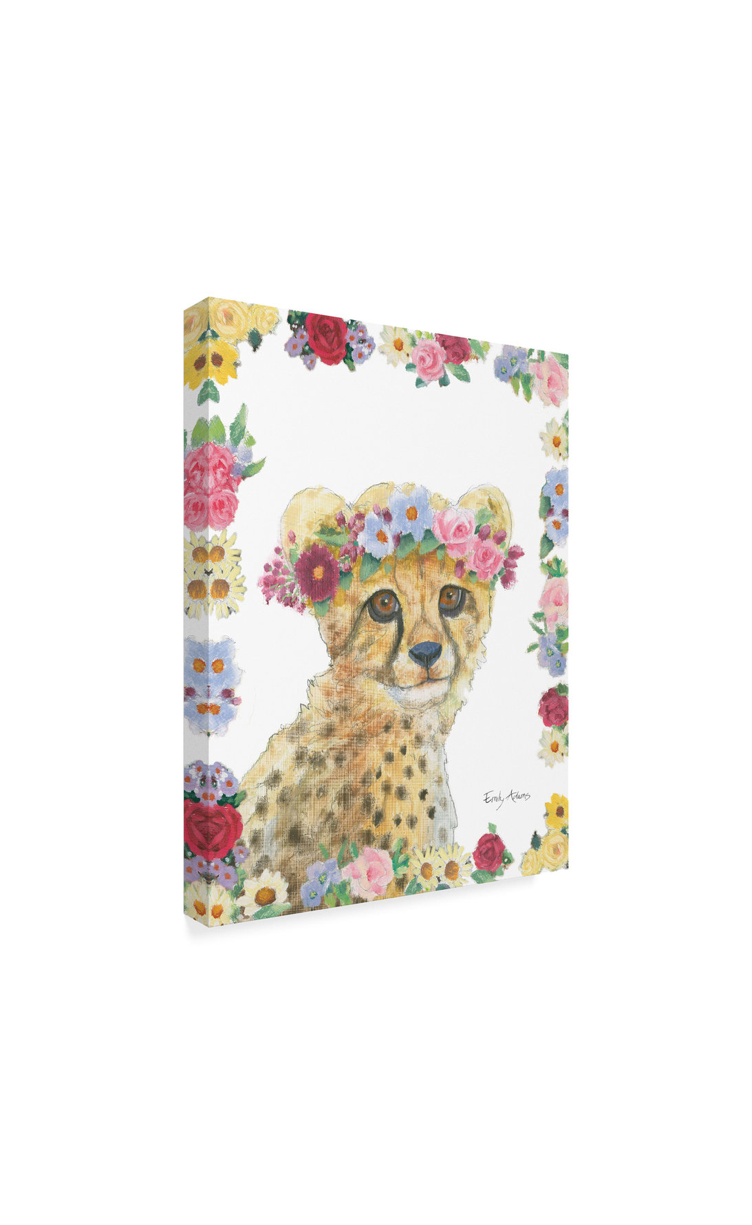 Emily Adams 'Flower Friends IV' Canvas Art, 32"x24" - Contemporary ...