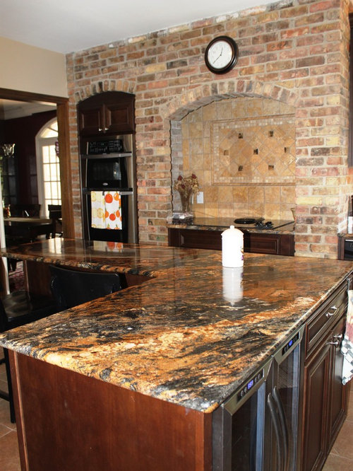 Volcano Granite Kitchen Design Ideas & Remodel Pictures | Houzz