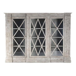 Tristao Charcoal Display Cabinet - Farmhouse - Buffets And Sideboards ...