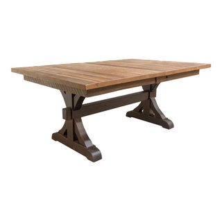 Pathway Reclaimed Barnwood Extendable Dining Table, 48x72 - Rustic ...