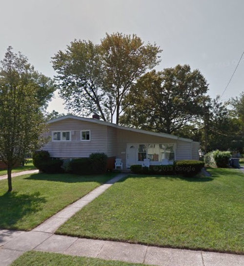 Balance out the asymmetrical roof