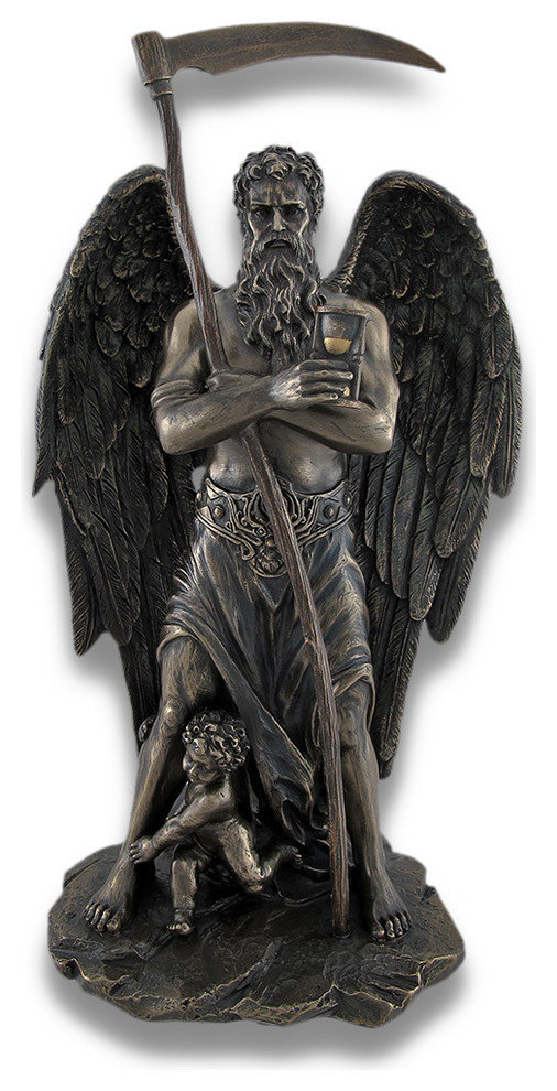 Chronos `Father Time` Standing with Child Playing at His Feet, One Size ...