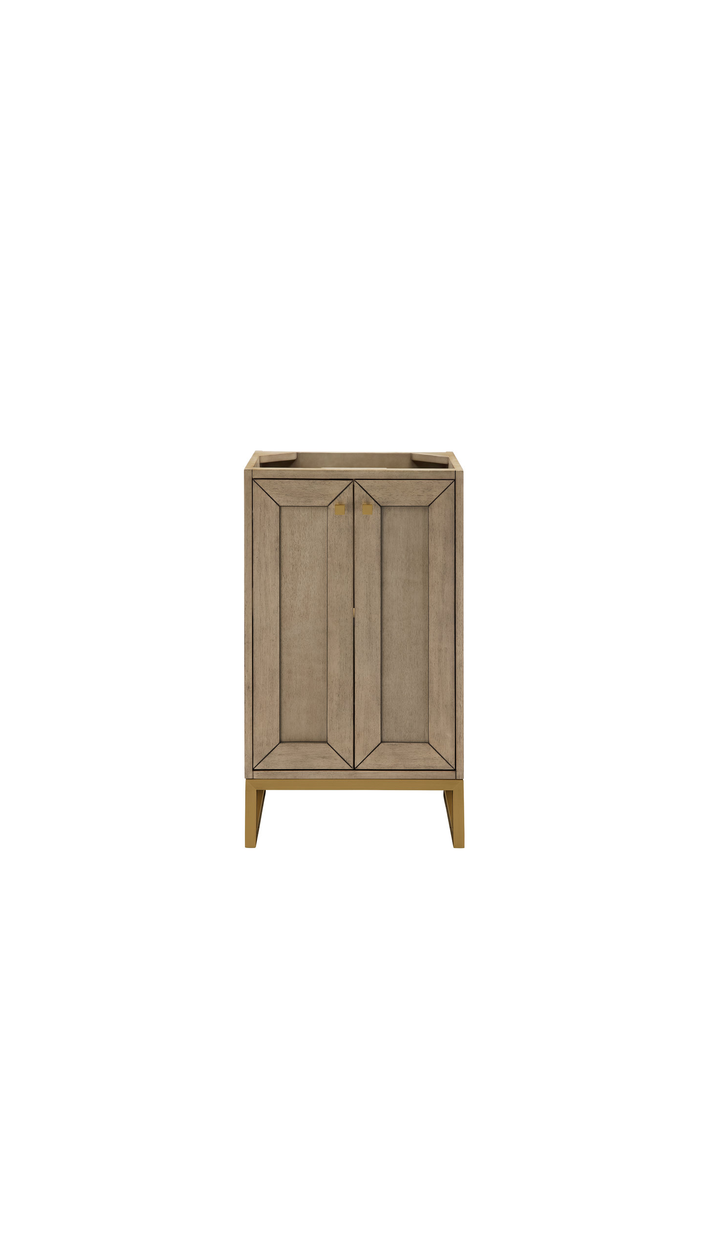 Chianti 20" Vanity, Whitewashed Walnut, Radiant Gold - Contemporary ...