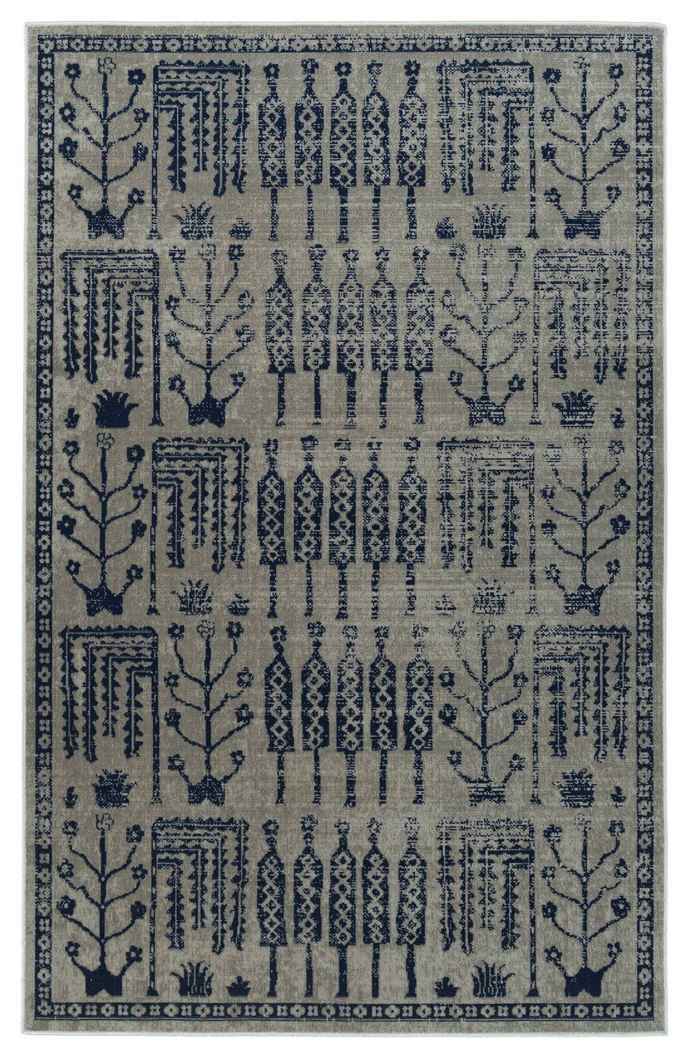 Kaleen Zuma Beach Collection Rug, Blue, 7'10"x10' - Mediterranean ...