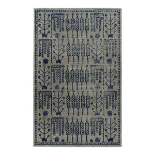 Kaleen Zuma Beach Collection Rug, Blue, 7'10"x10' - Mediterranean ...