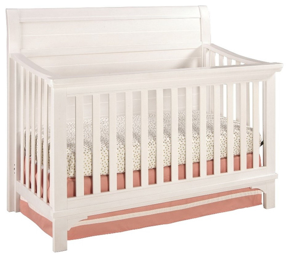 Westwood Design Taylor Farmhouse Wood Convertible Crib in Sea Shell ...