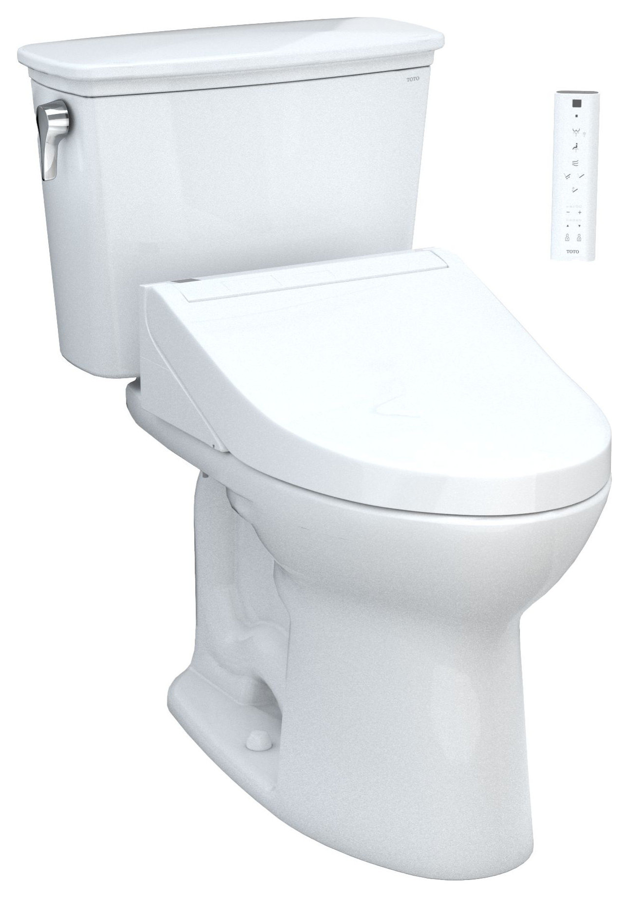 Drake Transitional Washlet + C5 Two-Piece Toilet 1.28 GPF - Traditional ...