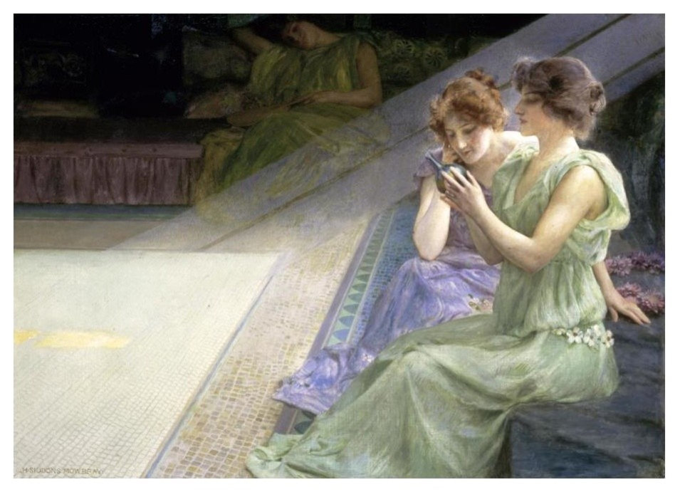"Iridescence" Digital Paper Print by Henry Siddons Mowbray, 24"x18", 24 ...