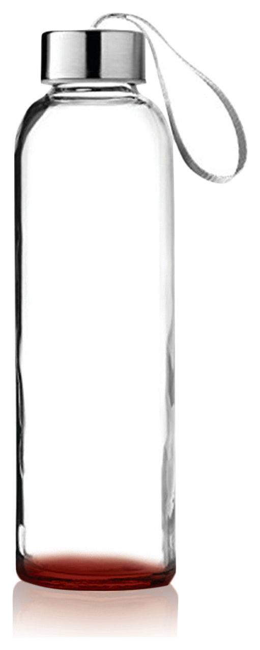Glass Water Bottle 18 oz. Bottles With Carrying Loop - Contemporary ...