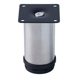 Stainless Brushed Steel Kitchen Adjustable Leg, 3" Set of 1 - Table ...