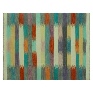 Winchester Kilim Eimy Rust/Ivory Rug, 8'2x9'8, 8'2x9'8 - Southwestern ...