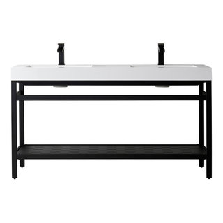 Ablitas Vanity, Metal Support, 60m" - Contemporary - Bathroom Vanities ...