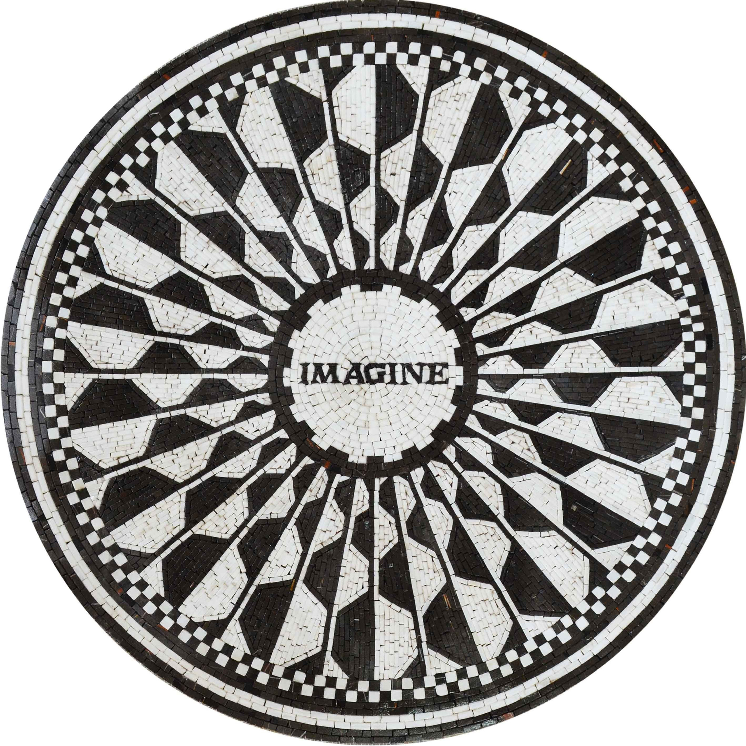 Modern Mosaic Medallion, Imagine Ii, 36" x 36" - Traditional - Ceiling ...