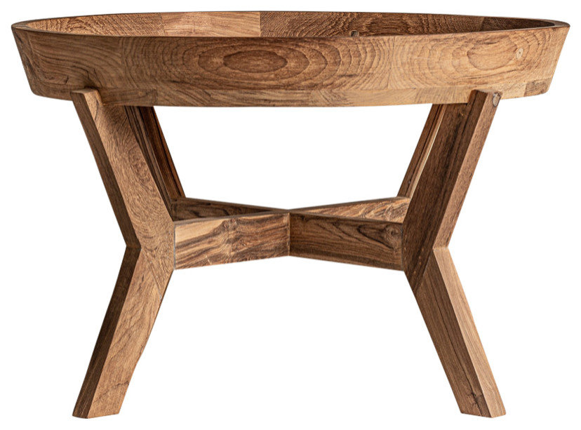 Teak Round Side Table, Vical Home Aups - Contemporary - Side Tables And End Tables - by OROA ...