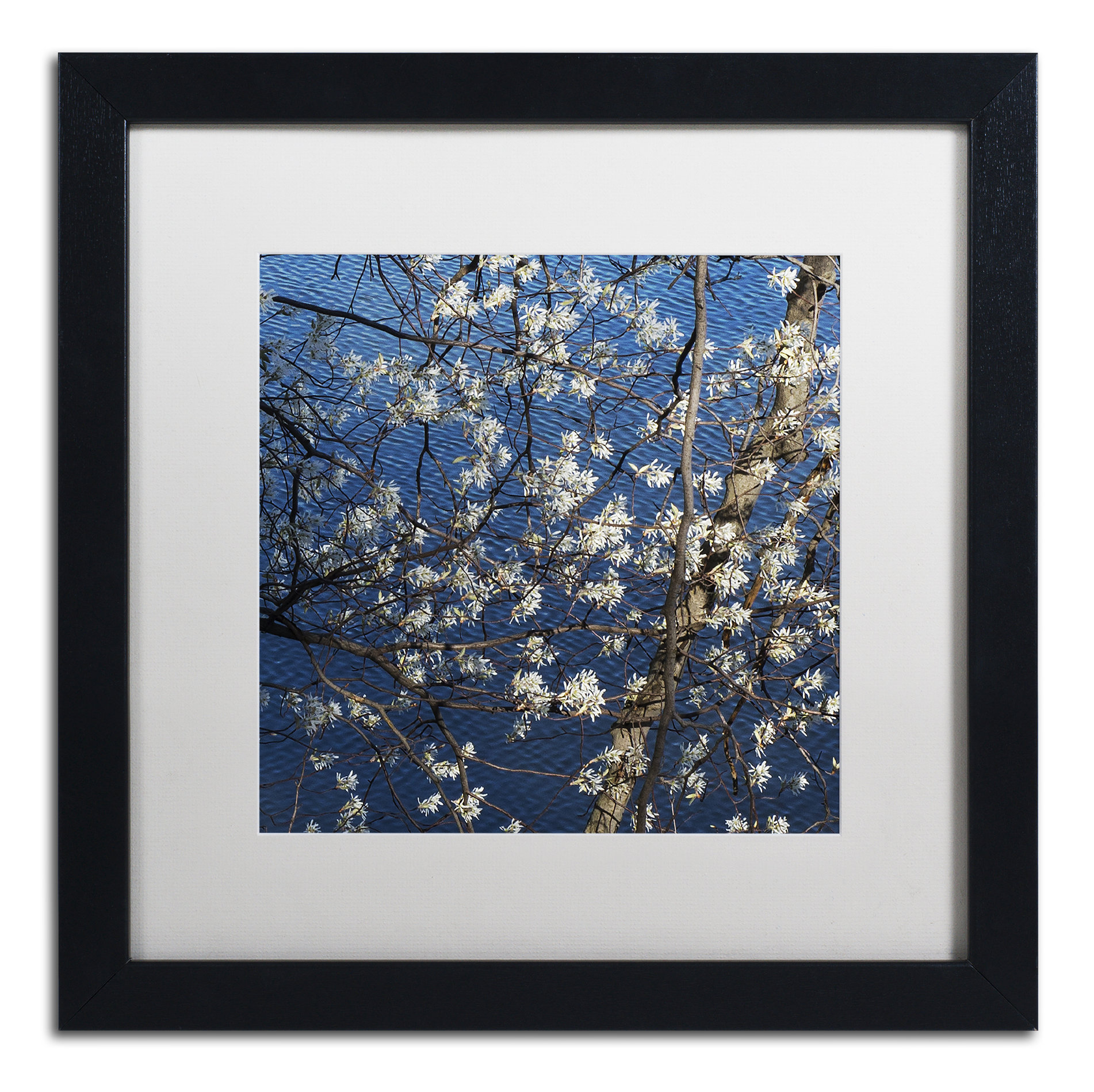 Kurt Shaffer 'Springtime at the Lake' Matted Framed Art, 16x16 ...