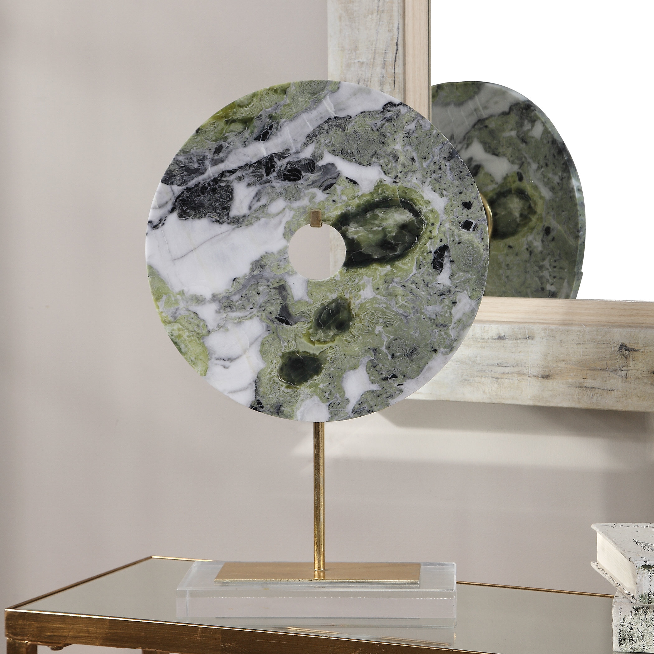 Uttermost Irelyn Marble Disk Sculpture - Contemporary - Decorative ...