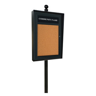 Single Message Board With Header and Cork Board - Novelty Signs - by ...